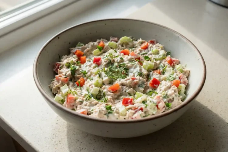 Healthy Anti-Inflammatory Tuna Salad with Greek Yogurt